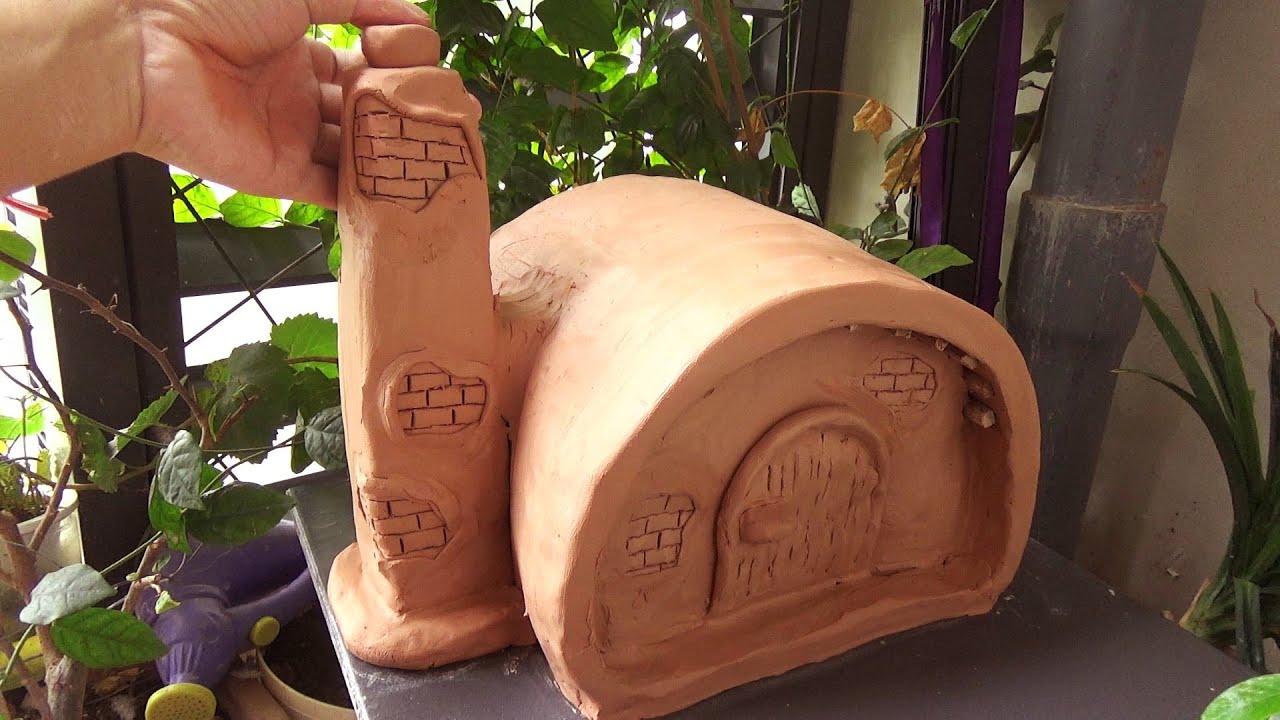DIY Clay House Miniature - Make an Awesome Dome House Brick Style With ...