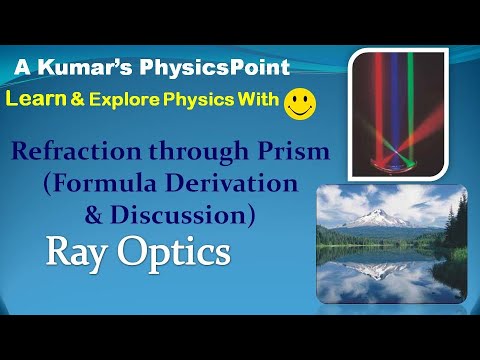 Refraction through Prism(Formula)& Conditions for minimum Deviation ...