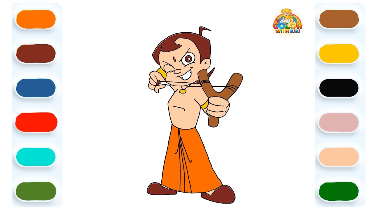 Learn to Draw Dholakpur Chhota Bheem - Drawing and Coloring Tutorial ...