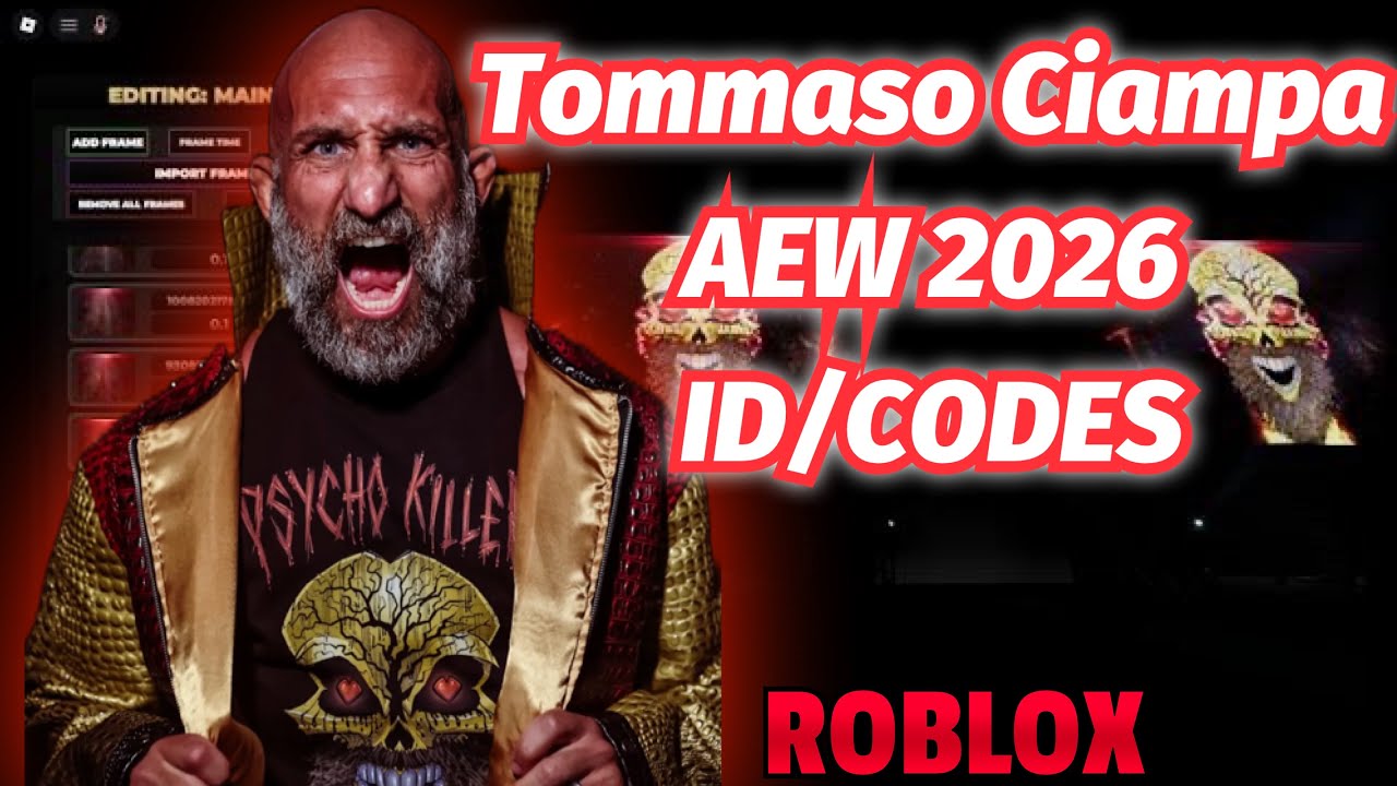 ROBLOX AEW: Tommaso Ciampa AEW 2026 Titantron CODES/ID! - YouTube