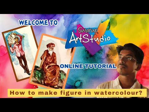 Watercolor figure painting, Human figure in watercolour, Watercolour ...