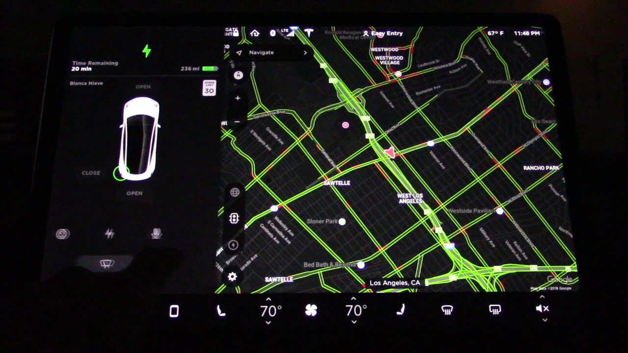 New Review of Screen & Settings in the Tesla Model 3 (2018.18.1) - YouTube