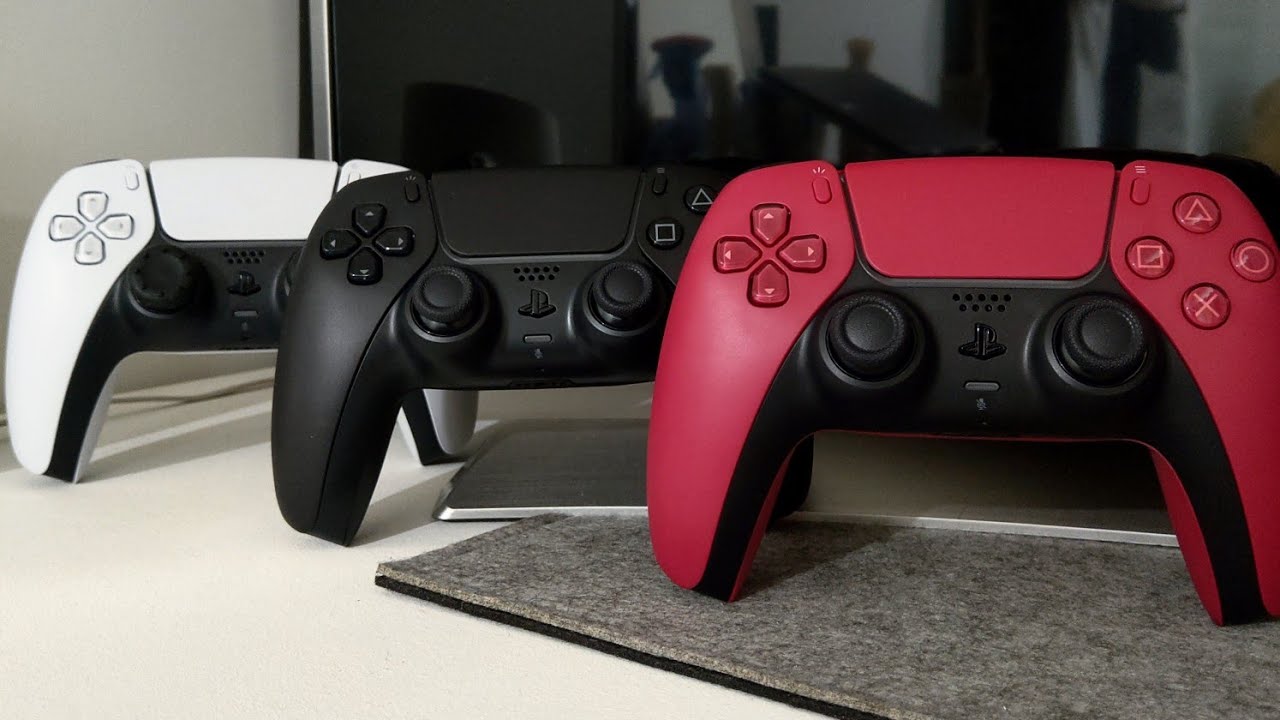 Unboxing the new Cosmic Red & Midnight black PS5 Duelsense controllers ...