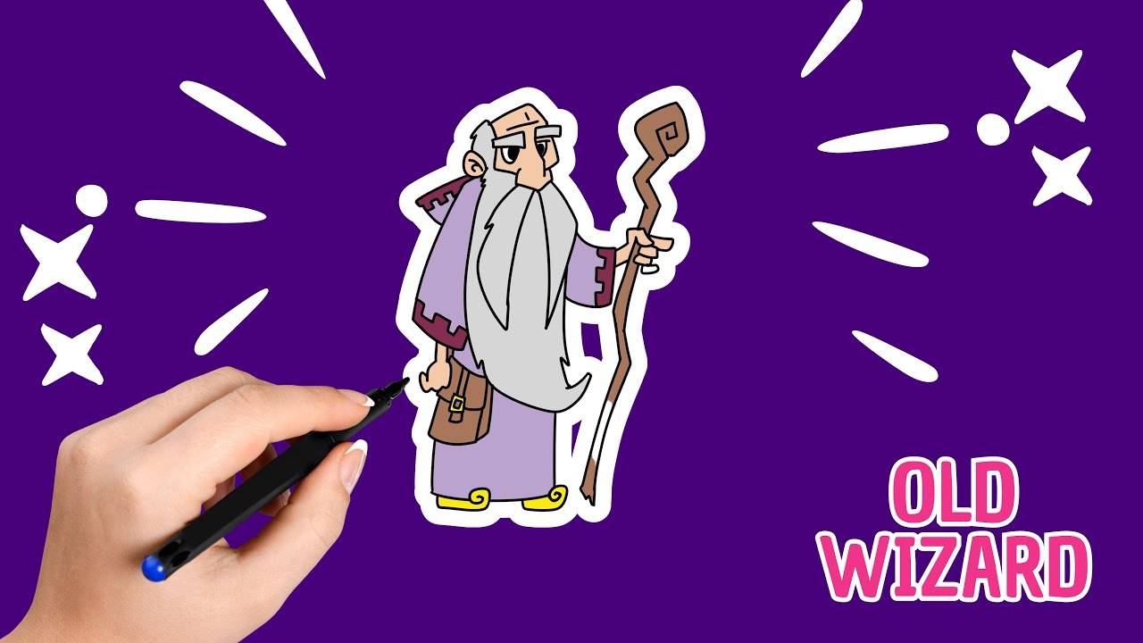 Draw Old Wizard 🧙‍♂️ 🪄 Fun & Easy! | How to Draw Old Wizard - YouTube