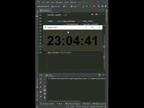 Digital_clock #python #pythonprogramming #shorts #pythonprojects #python #pythontutorial - YouTube