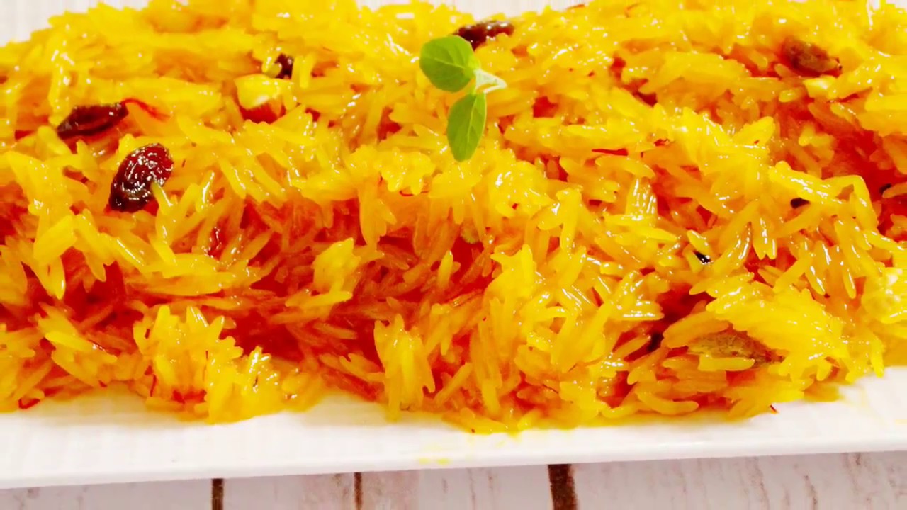 How to make Sweet Saffron Rice at Home | Onam Festival | Vegan Sweet ...