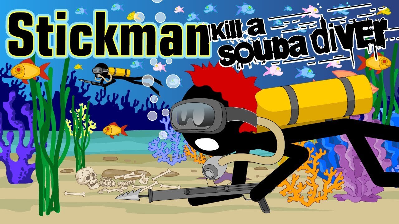 Stickman mentalist. Kill a scuba diver - YouTube