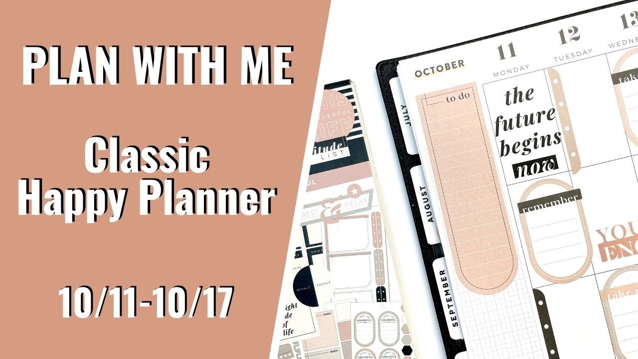 PLAN WITH ME | CLASSIC HAPPY PLANNER - YouTube