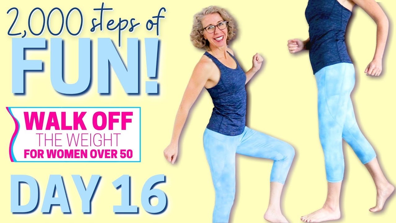 ONE MILE Walk with a BOOST! Energizing 2000 Steps Workout no equipment🦶 ...