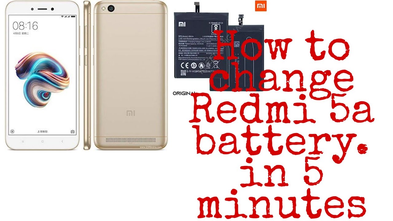 Change Redmi 5a battery in 5 memiutes without any heavy equipment ...
