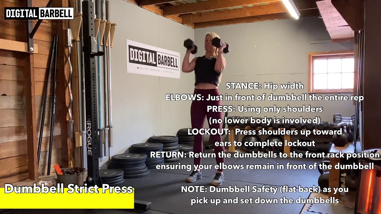 Dumbbell Strict Press (How to) - YouTube