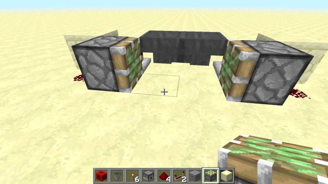 Minecraft mob farm water pusher *Tutorial* - YouTube