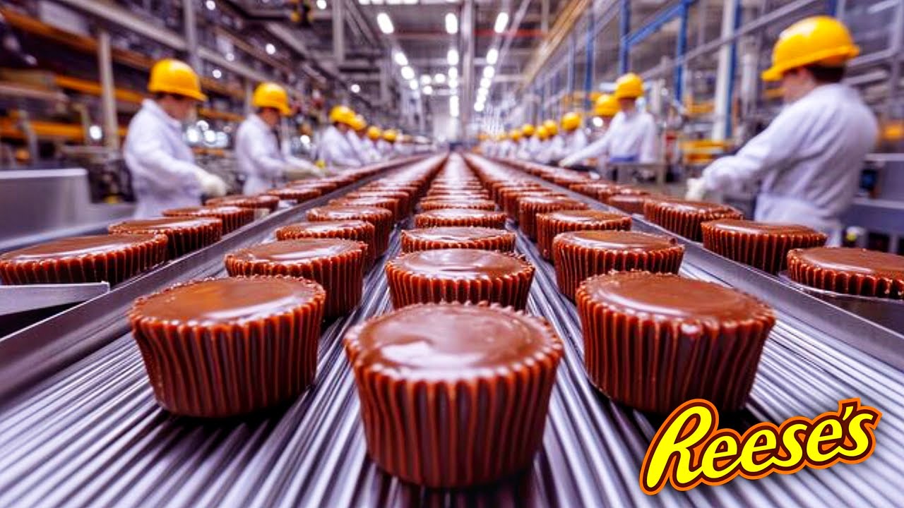 How Are Reese's Peanut Butter Cups Made? | Reese's Cups Factory ...