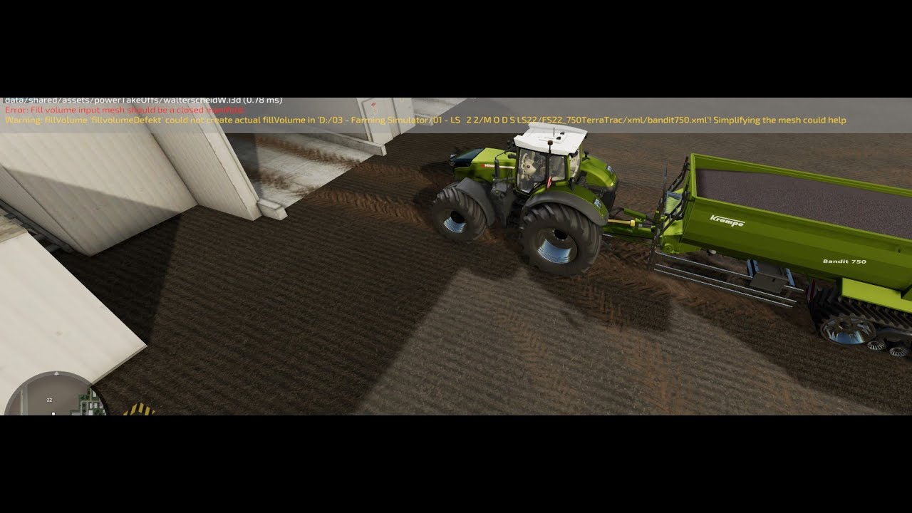 LS22 | wie erstellt man ein fillVolume ? ..oder behebt "Simplifying the ...