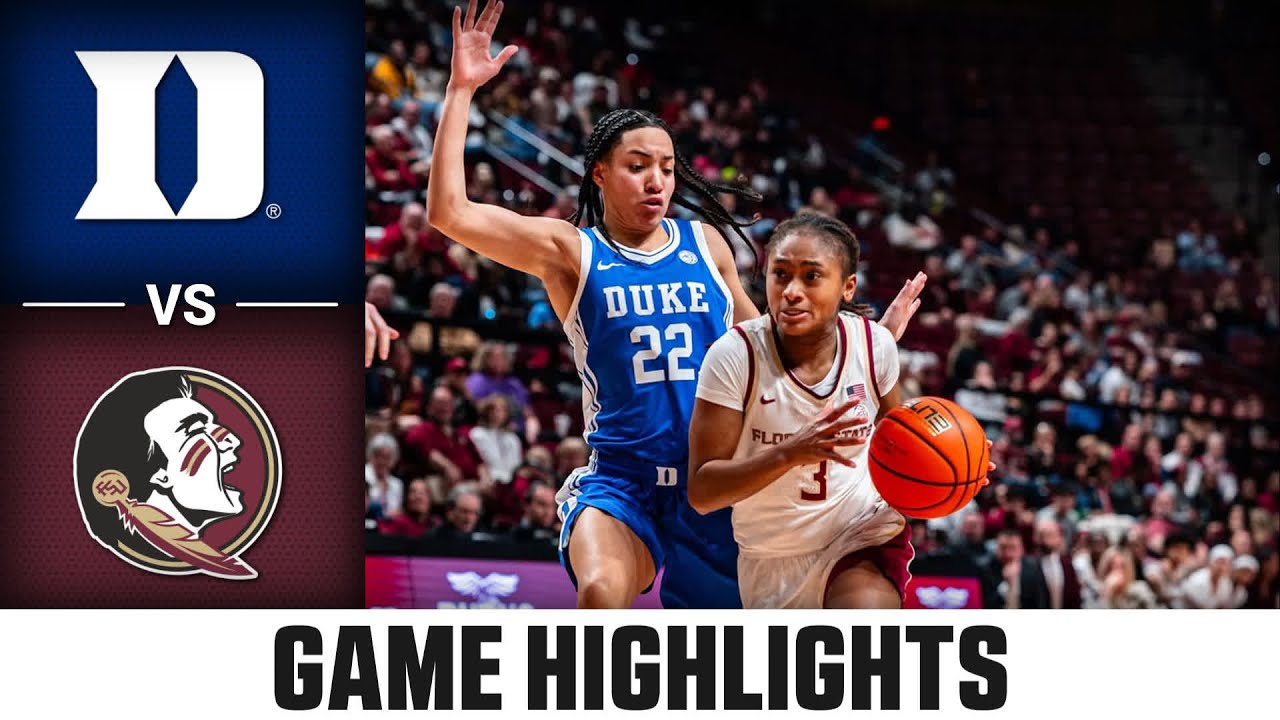 Duke vs. Florida State Game Highlights | 2024-25 ACC Women’s Basketball ...