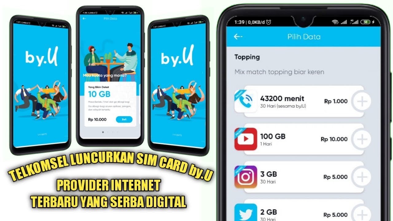 Ini Dia Cara Beli SIM Card by.U || Internet Terbaru Yang Serba Digital ...