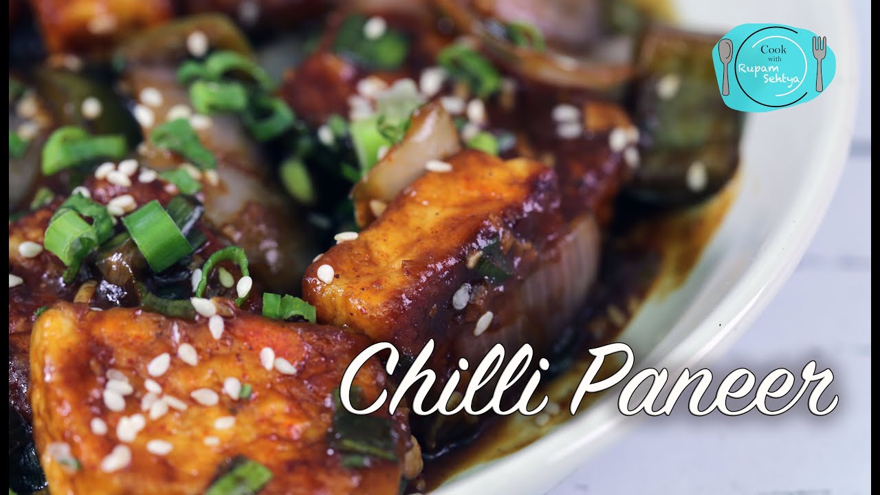 Healthy & shallow fried Chilli Paneer Recipe | Easy Indian Chinese ...