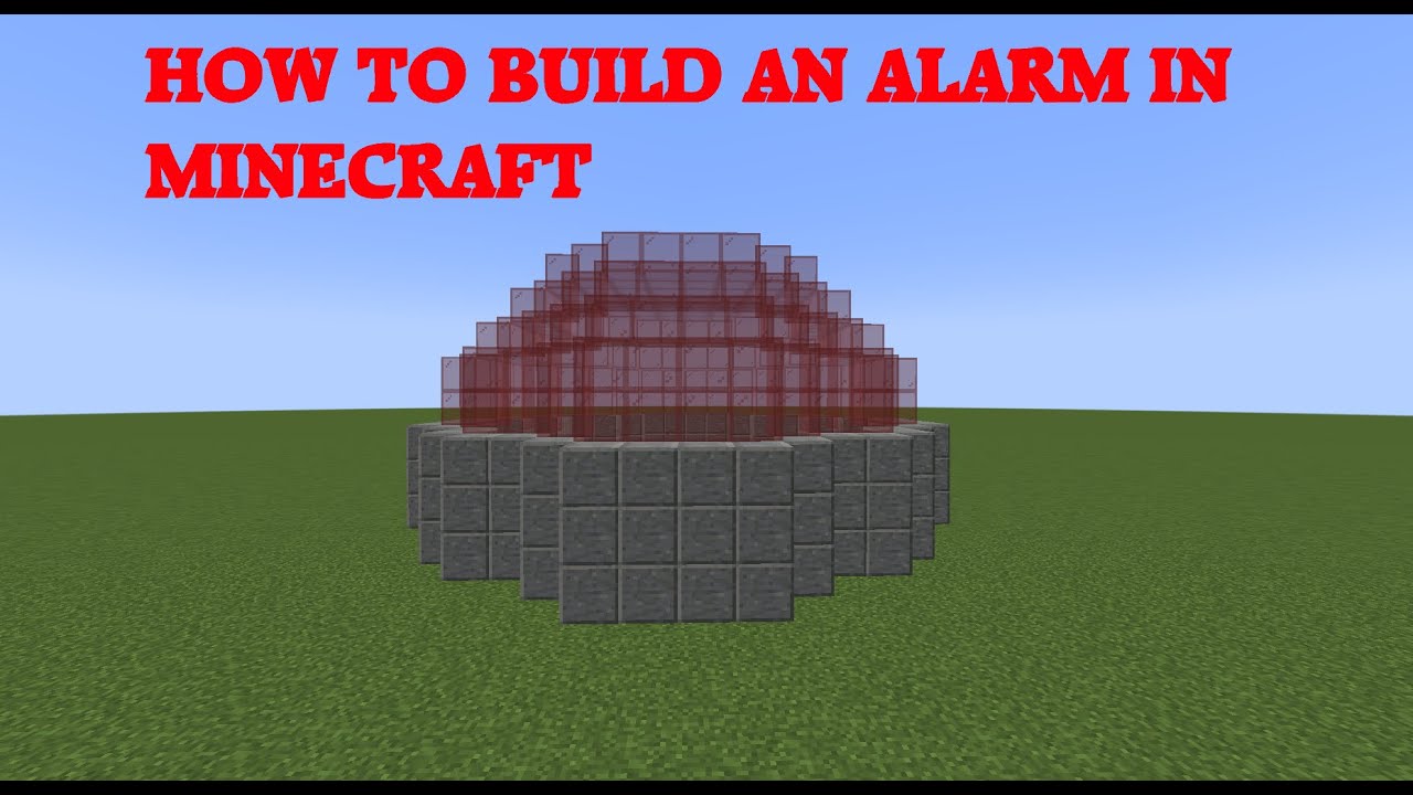 How To Build An Alarm In Minecraft - YouTube