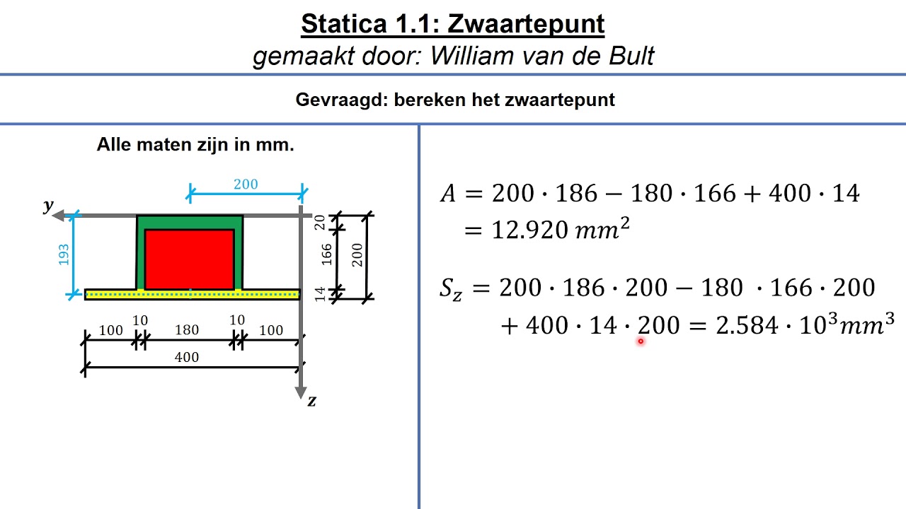 Statica 1.1 - les 4 - 1 - Zwaartepunt - YouTube