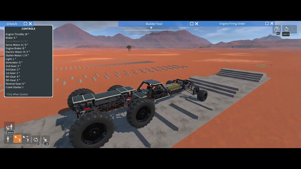 Off Road V16 Dragster with 6 Wheels - GearBlocks (Engine Testing Pre ...