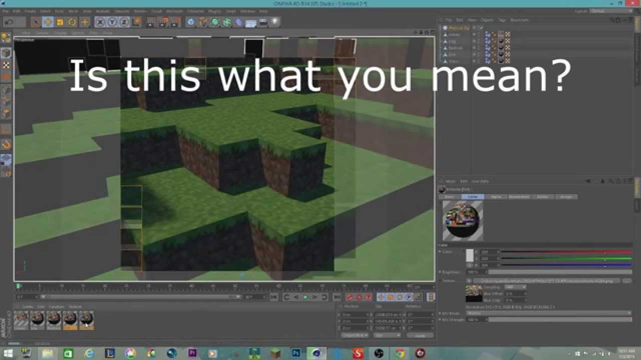 30 Second C4D Minecraft Tutorial :: Blurry Blocks FIX - YouTube
