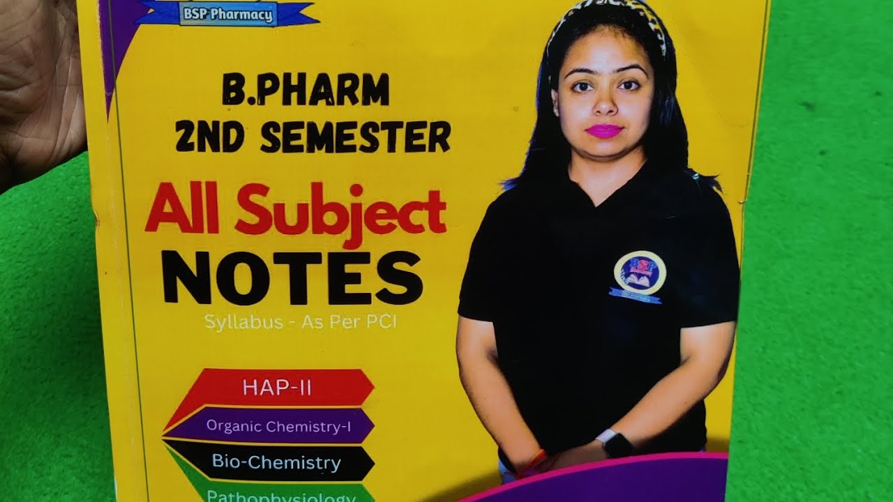 Demo Notes of B.Pharm 2nd Semester Notes #shorts - YouTube