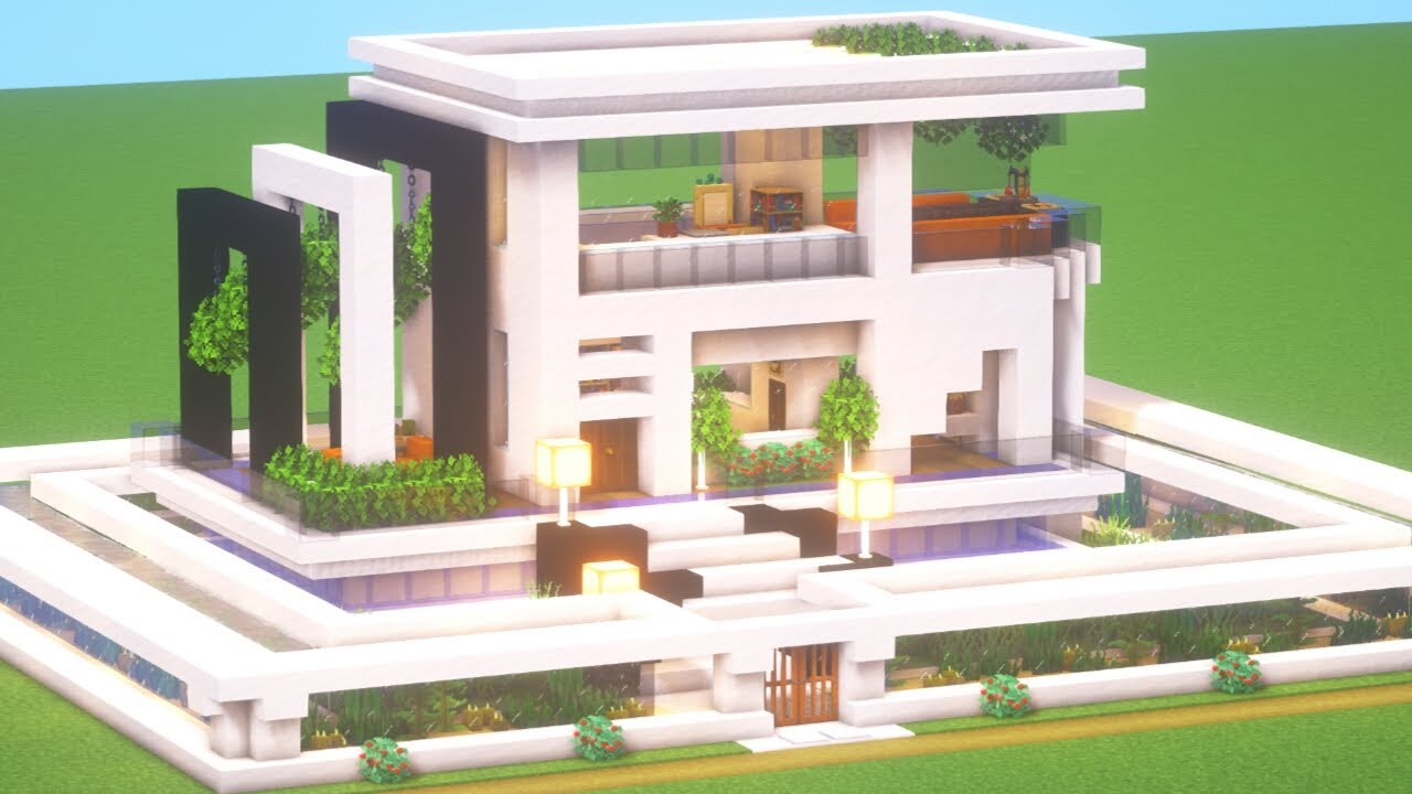 Minecraft Modern House | Minecraft Modern Base | Minecraft Large Modern ...