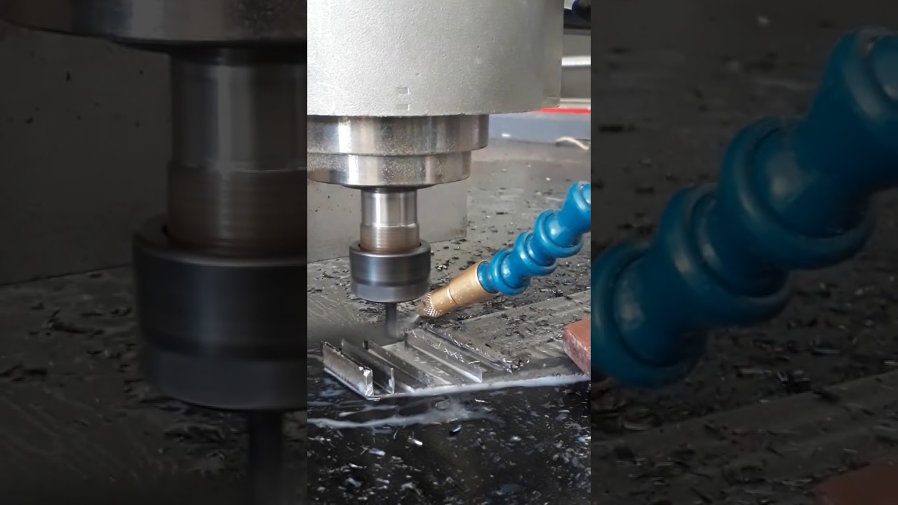 DIY CNC Router with Chinese 3kw Spindle cutting steel easily - YouTube