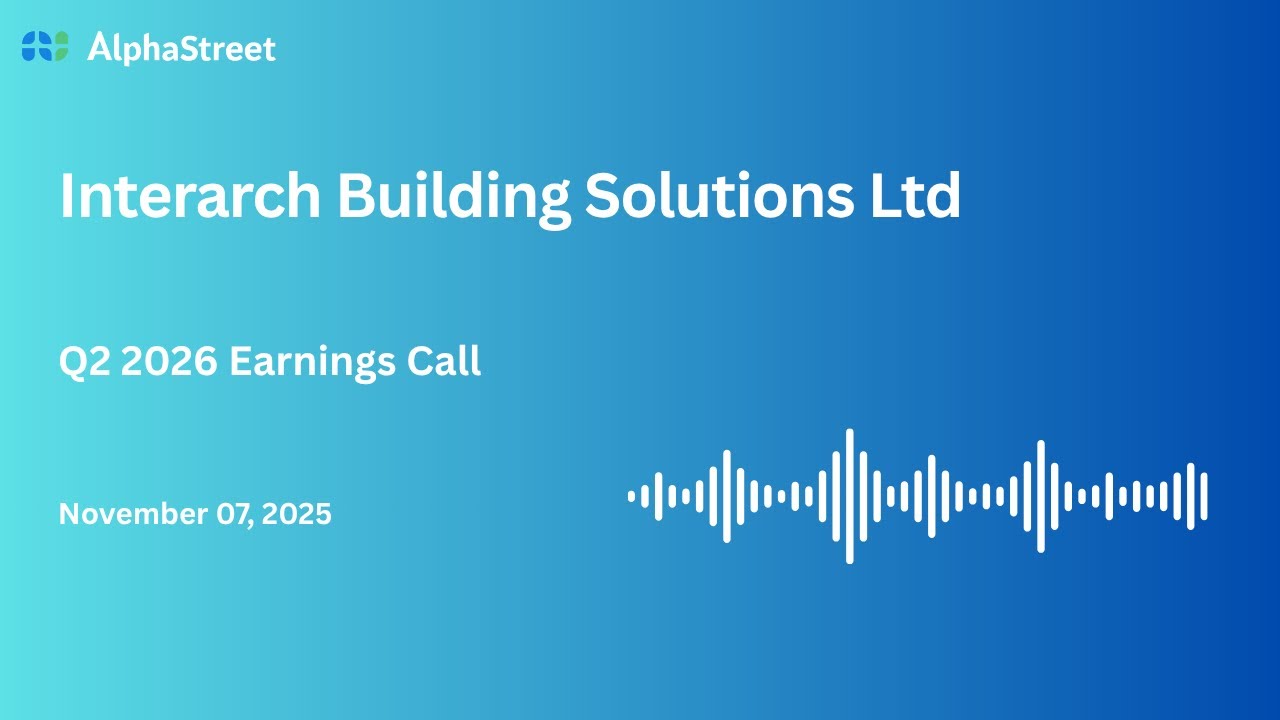 Interarch Building Solutions Ltd Q2 FY2025-26 Earnings Conference Call ...