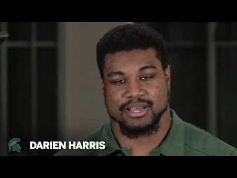 Big Ten Lettered in Life: Darien Harris - YouTube
