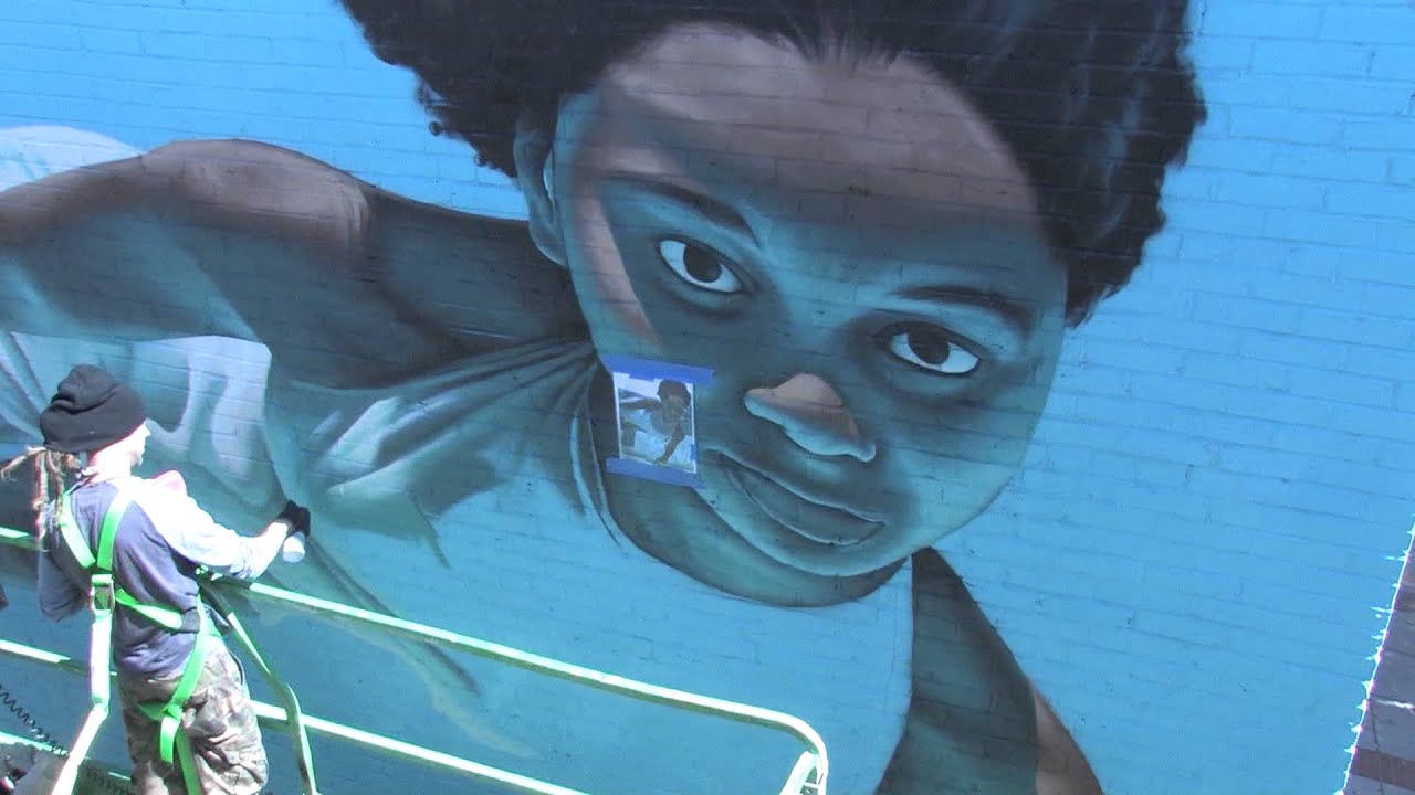 Making a Mural: James Bullough on U Street, Washington DC - YouTube