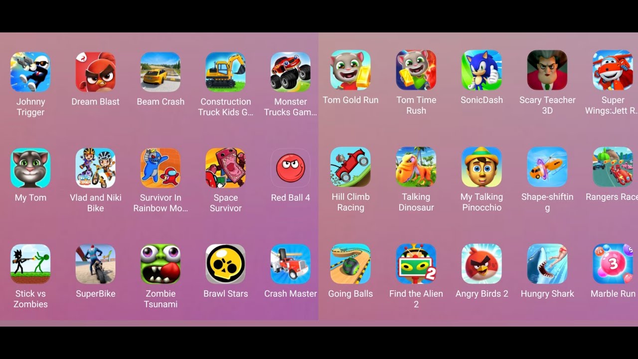 Brawl STARS\ My Talking Tom 2\ Find The Alien 2 \ Monster EQQ \ Hills ...