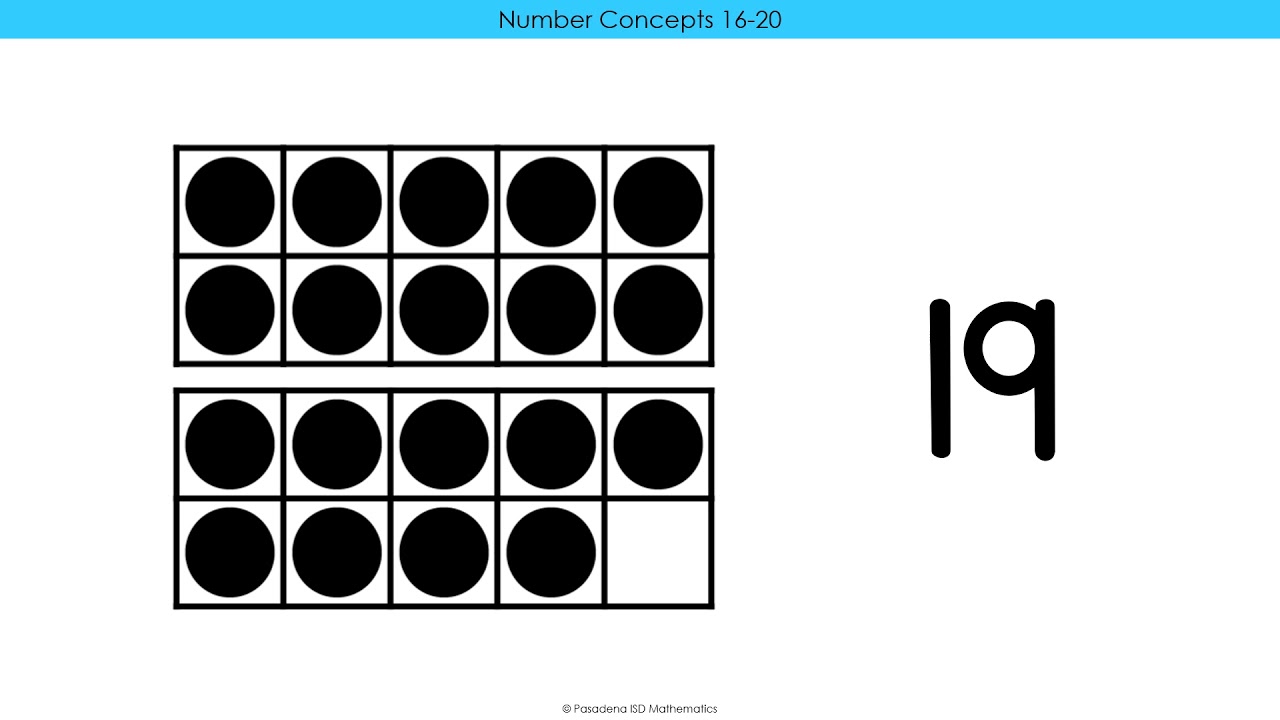 Number Concepts 16 20 Video - YouTube