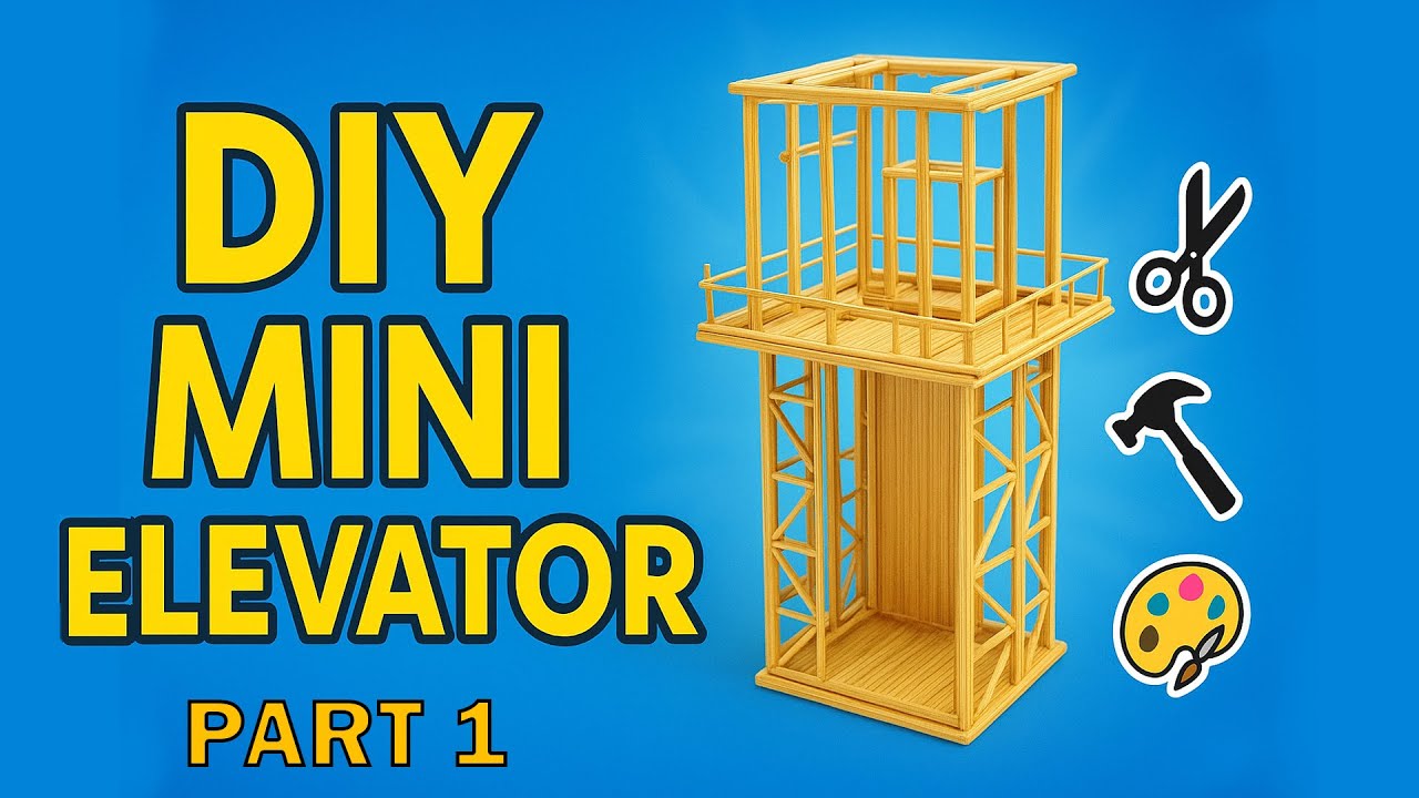 Mini Elevator Handmade🛠️ part 1– Crafted with patience and creativity ...