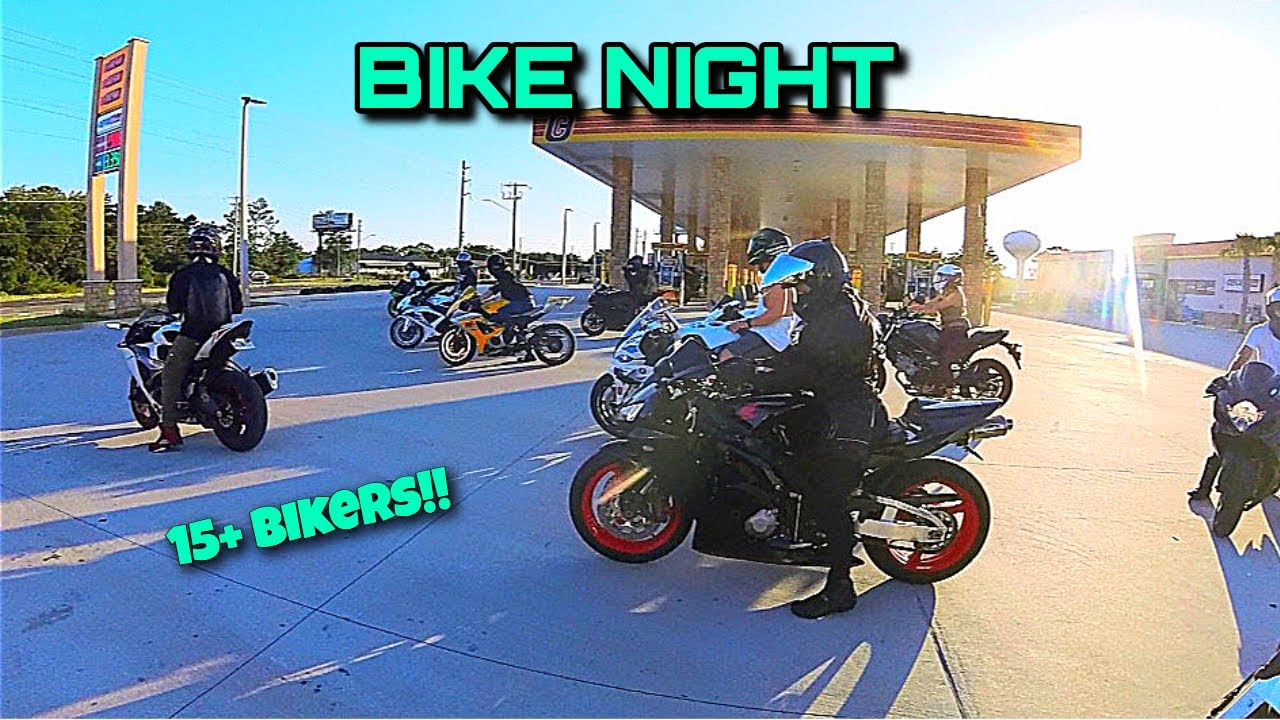 BIKE NIGHT WITH 15+ RIDERS | GSXR750, GSXR1000, S1000RR, ZX6R, R7 ...