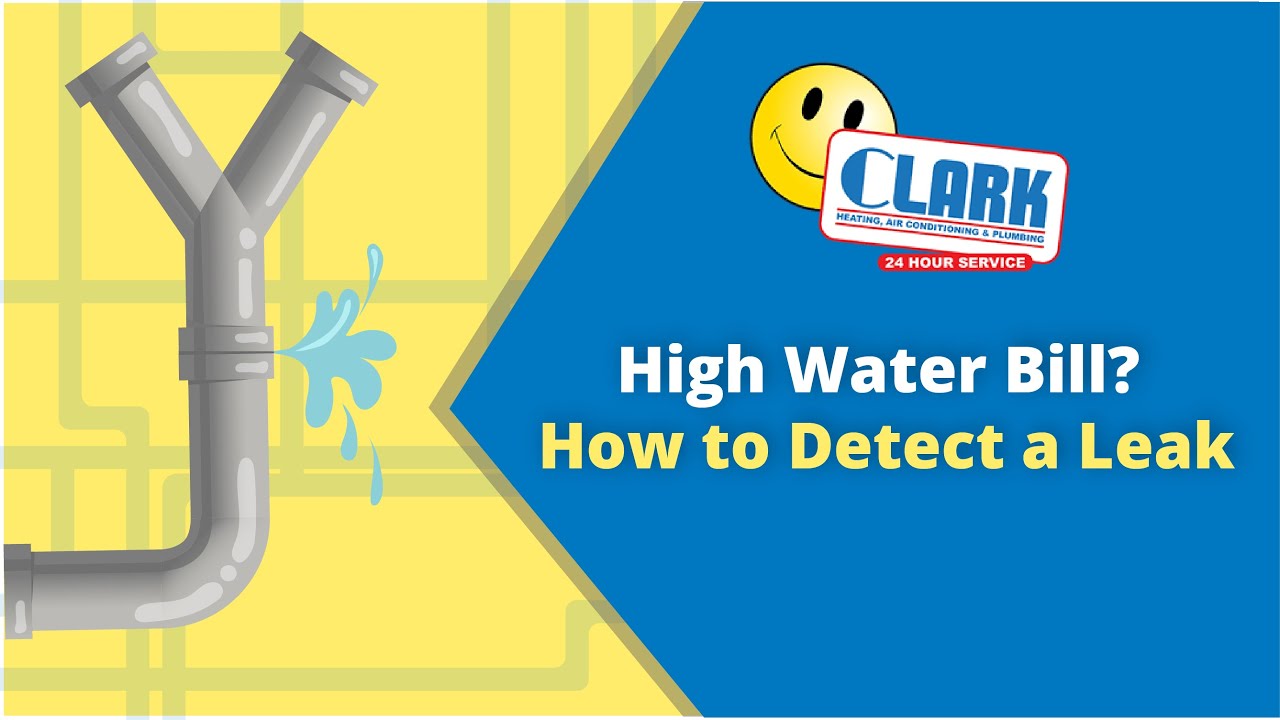 High Water Bill? How to Detect a Leak - YouTube
