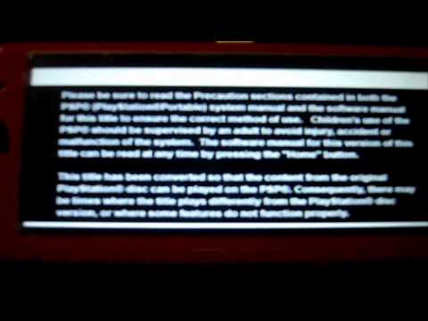 ps1 game mgs1 on psp - YouTube