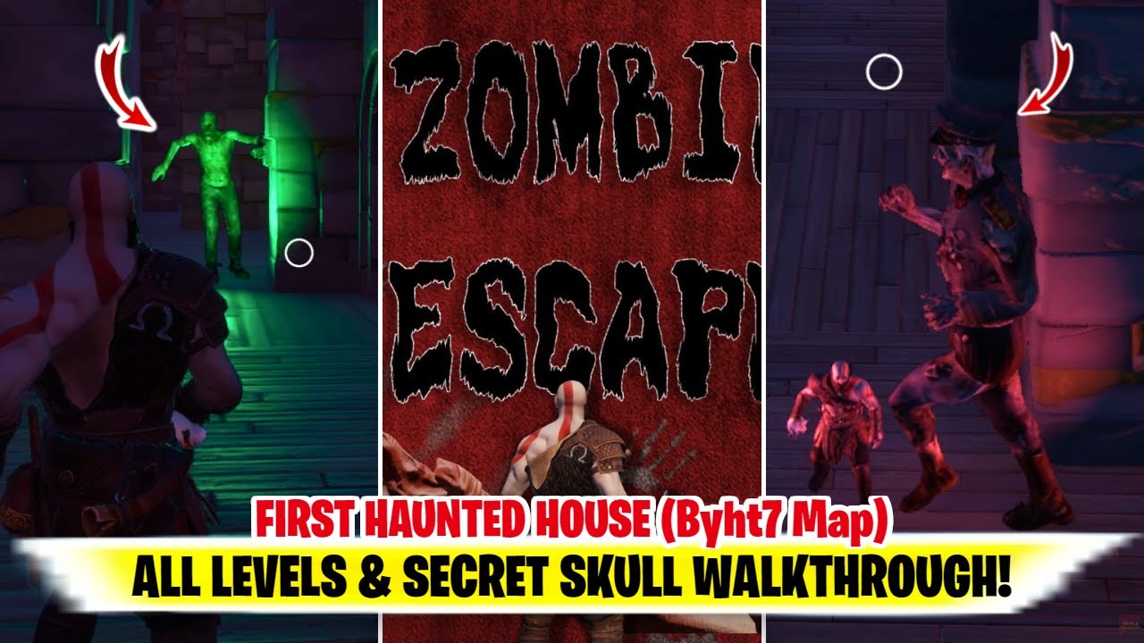 FIRST HAUNTED HOUSE Fortnite (All Secret Skulls Walkthrough Solutions ...