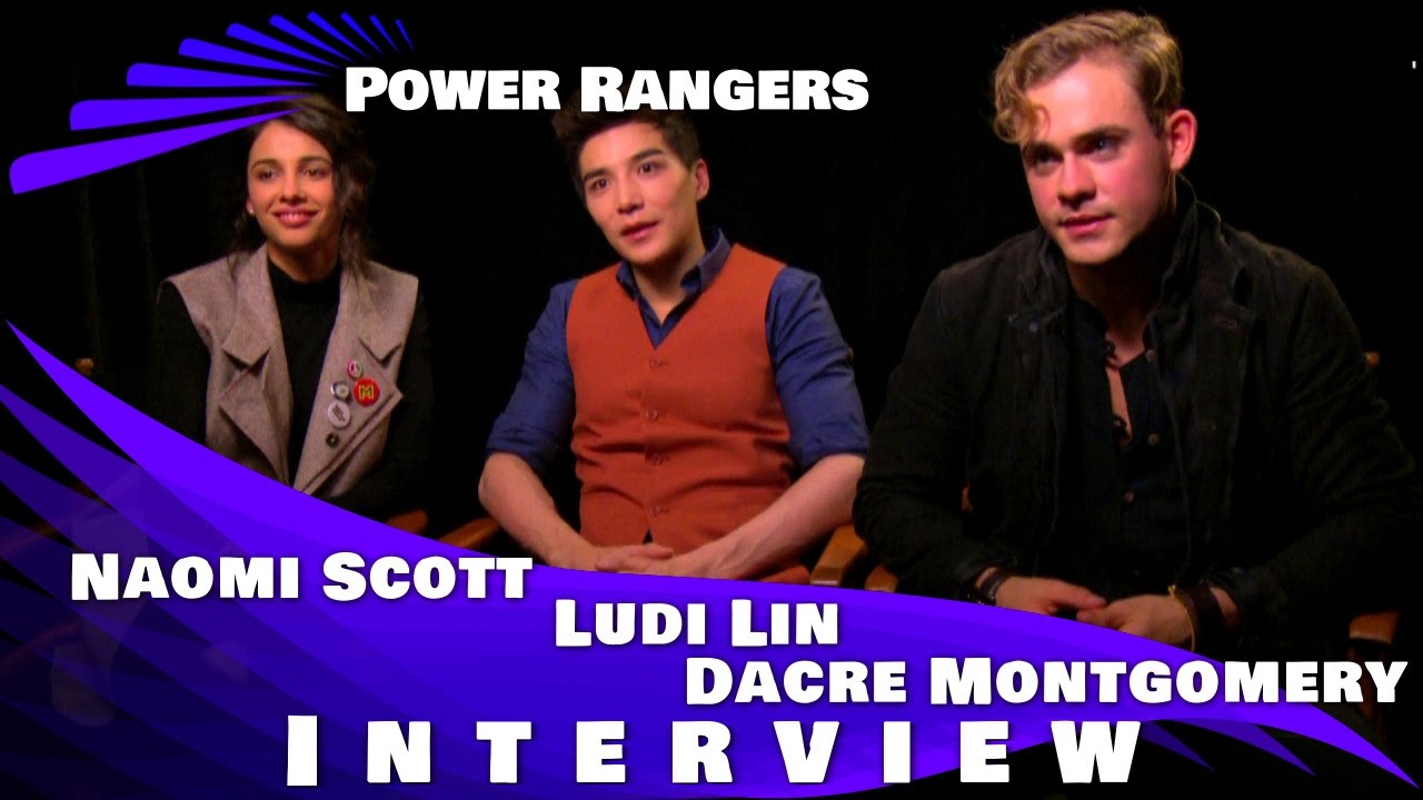 POWER RANGERS - Naomi Scott, Ludi Lin, Dacre Montgomery INTERVIEW - YouTube