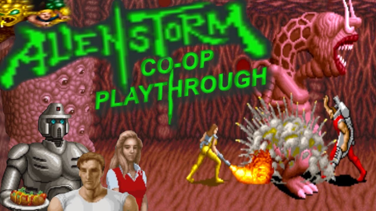 Alien Storm (Arcade) CO-OP Playthrough/They fight with hunger and ...