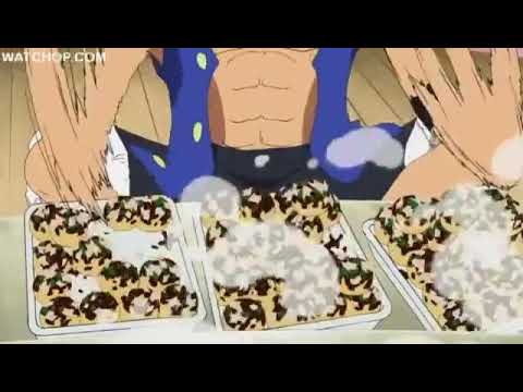 One Piece - Takoyaki eating moment - YouTube