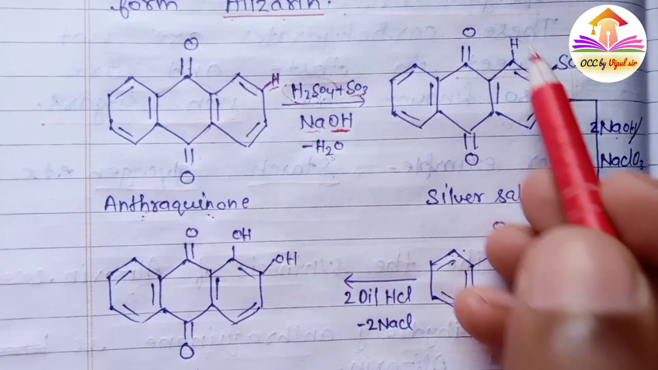 ♨️ Alizarin Dye Synthesis ♨️ Alizarin ♨️ Synthesis of Alizarin ♨️ ...