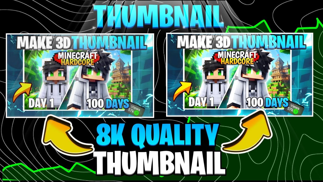 how to increase thumbnail quality 4k #minecraft - YouTube