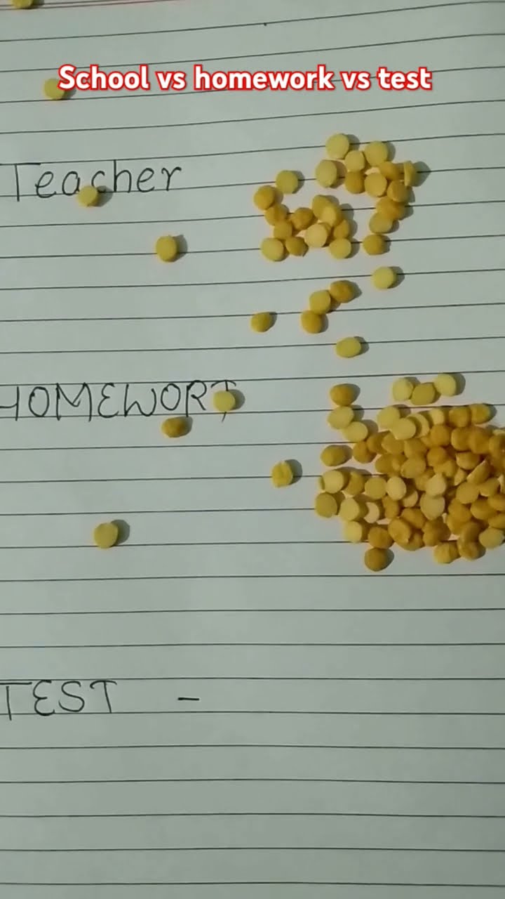 School vs homework vs test😭😭 #shorts #viral #trending - YouTube