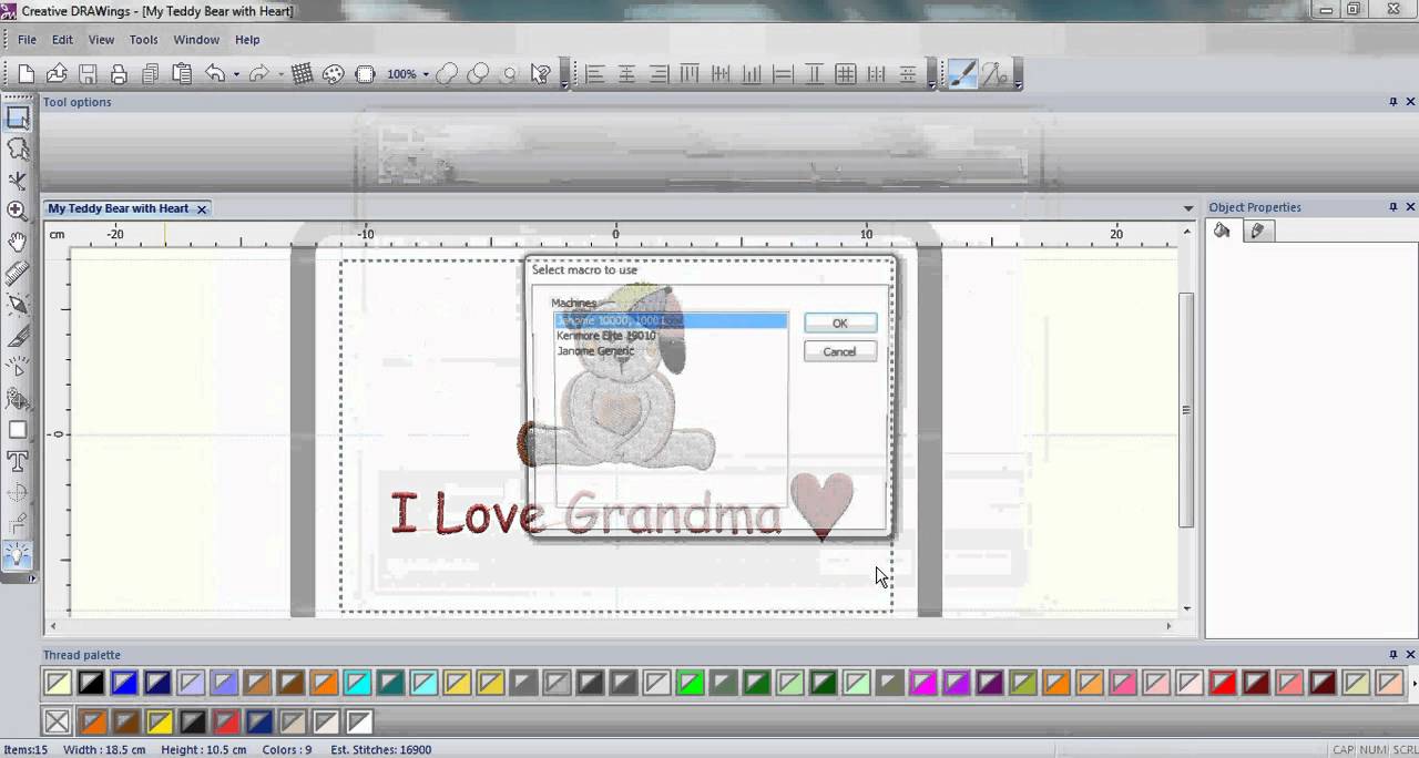 Getting Started with Creative DRAWings® embroidery software Lesson 2 ...