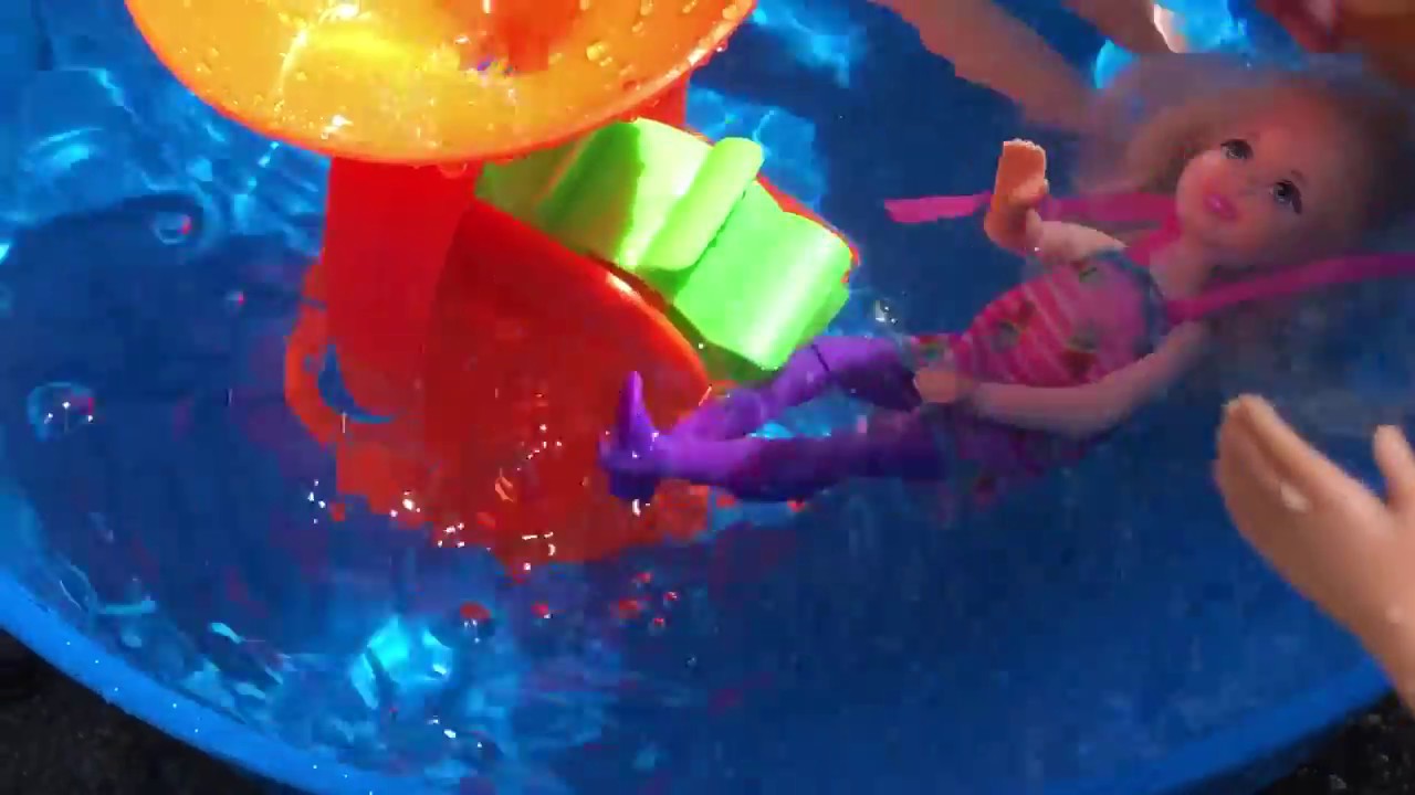 Swimming with Barbie and Chelsea :Summer fun - YouTube