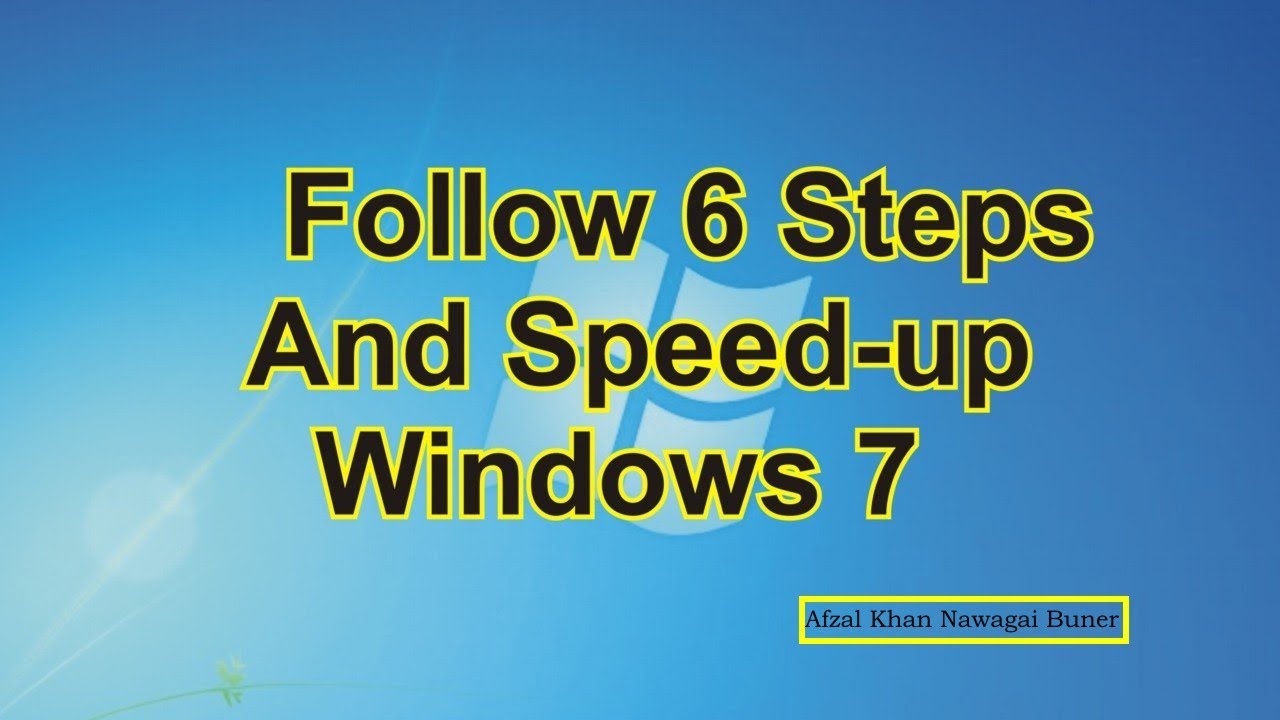 How to Speed up Windows 7 || Speed up windows 10 || 6 Tips & Tricks ...