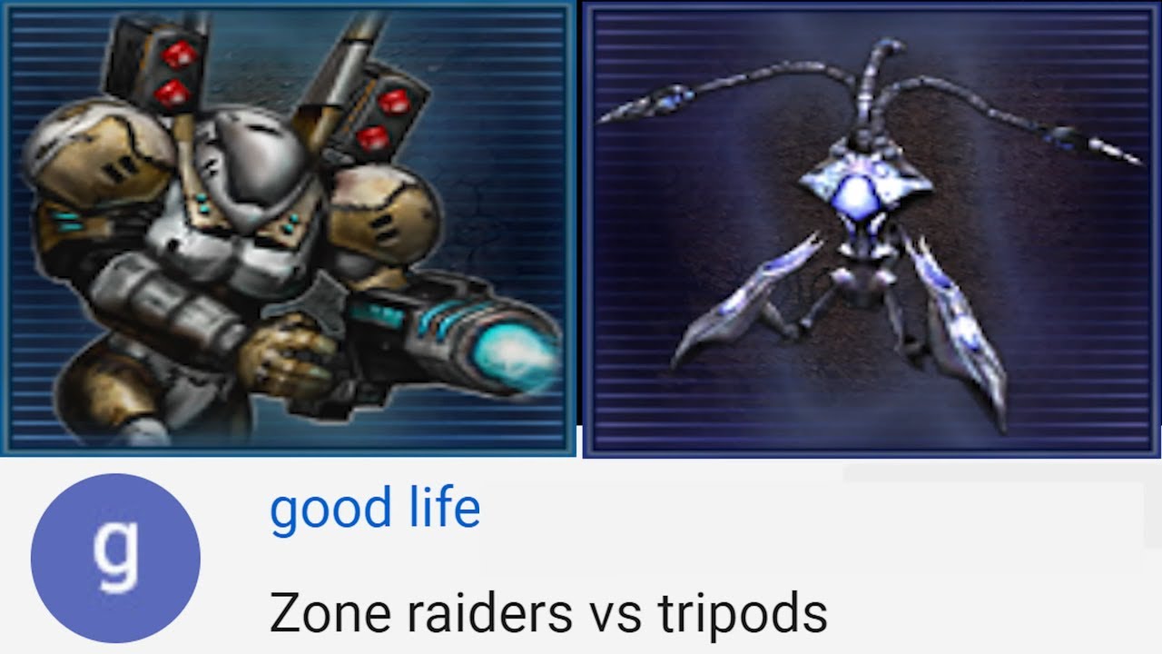 ZOCOM Zone Raider vs Scrin Tripod - YouTube