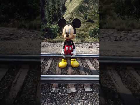 Mickey Mouse meets Thomas The Train Engine #shorts
