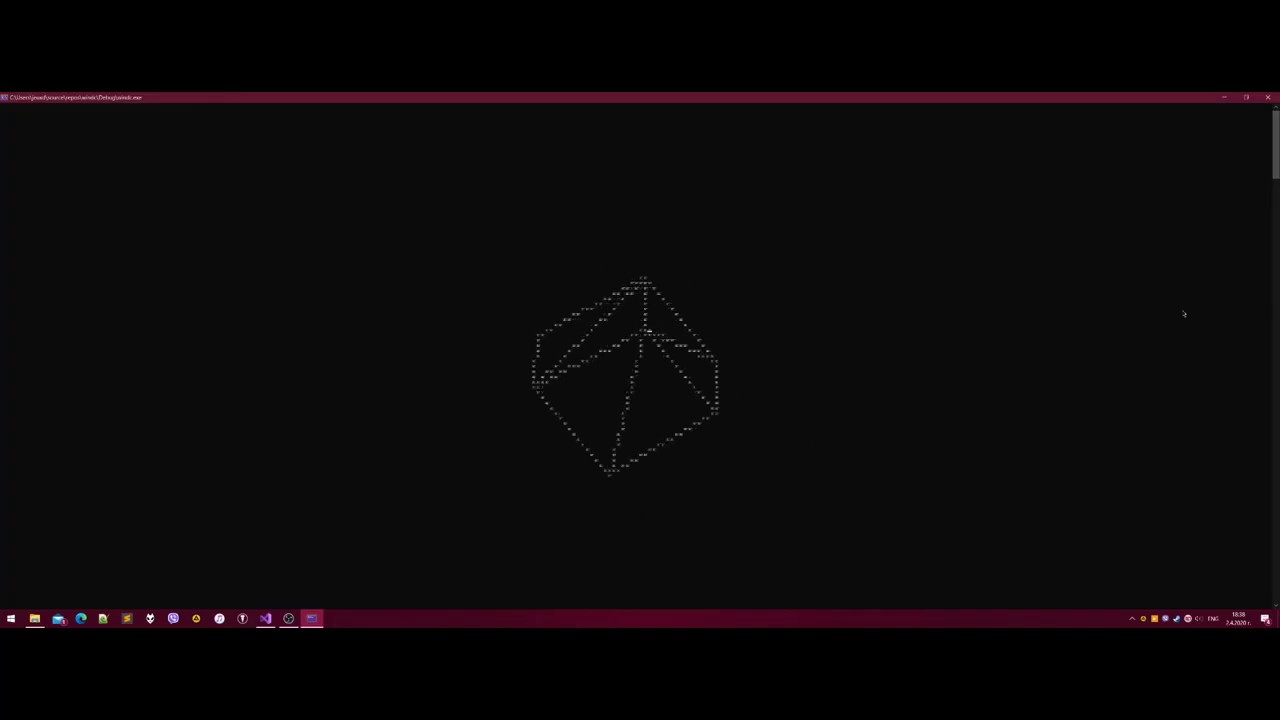 C++ 3D ASCII engine from scratch - YouTube